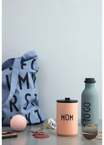 Růžovo-béžový termo hrnek 350 ml Mom – Design Letters