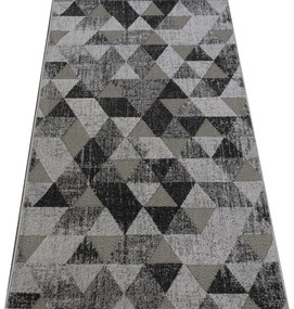 Berfin Dywany, Kusový koberec Lagos 1700 Grey (Dark Silver), 160x220, šedá, obývací pokoj