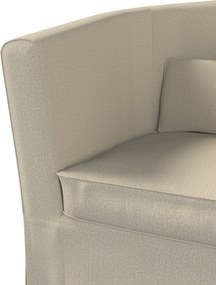 Potah na křeslo IKEA Ektorp Tullsta barva béžová látka pletený vzor