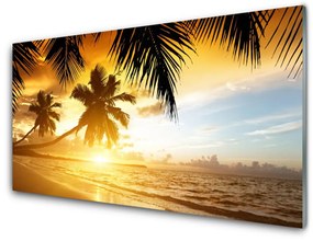 akrylový obraz Pláž Palma Moře Krajina 140x70 cm