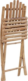 vidaXL Skládací zahradní židle s poduškami 2 ks bambus [3064002] Barva: Červená