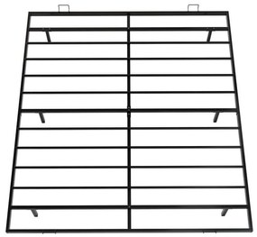 Designová postel 180 x 200 černá s LED podsvícením