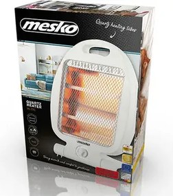 Mesko MS 7710 bílá / Elektrický halogenový ohřívač / 400W  800 W / 2 s