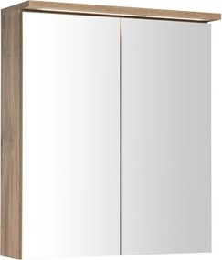 Aqualine Aqualine, KAWA STRIP Galerka s LED osvětlením 60x70x22cm, dub emporio, WGL36S