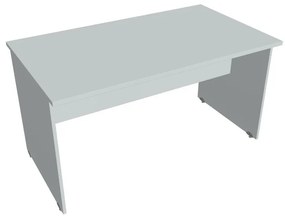 Stůl jednací rovný 140 cm - Hobis Gate GJ 1400 Dekor stolové desky: šedá, Dekor lamino podnože: šedá
