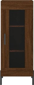 vidaXL Skříň highboard 34,5 x 34 x 180 cm kompozitní dřevo [3189908] Barva: šedá sonoma