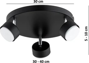 BRILAGI - LED Bodové svítidlo MONO 3xGX53/30W/230V černá
