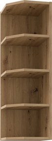 ARIA st | horní regál 30 G-90 ZAK zakončovací s policemi | 30 cm | VYSOKÝ | UNI provedení | artisan