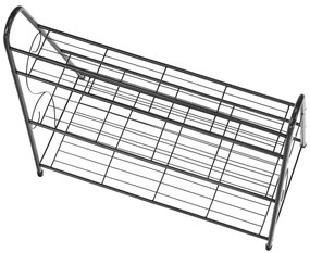 Kondela Regál, 3-policový, tmavě šedá, VERUMA
