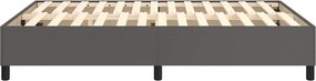 Rám postele s boxspringem šedá 140 x 200 cm umělá kůže 3121051