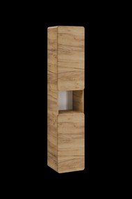 Koupelnová závěsná skříňka vysoká Aruba 800 2D dub craft zlatý