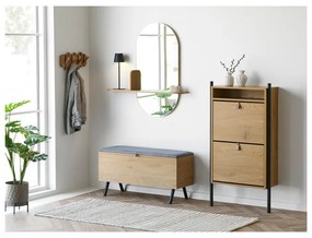 Výklopný botník v dekoru dubu v přírodní barvě 62x118x26 cm Barco – House Nordic