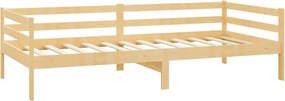 Válenda s matrací 90 x 200 cm masivní borové dřevo 3083554