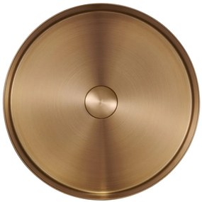 Sapho Sapho, AURUM nerezové umyvadlo, průměr 38cm, včetně výpusti, měď mat, AU301