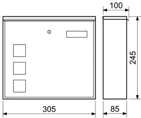 Richter Czech Poštovní schránka BK.519.G.AM