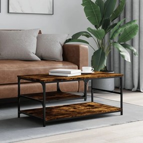 vidaXL Konferenční stolek 90 x 49 x 40 cm kompozitní dřevo [835313] Barva: kouřový dub