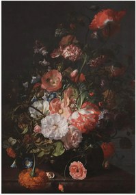 Samolepící tapeta Golden Age Flowers