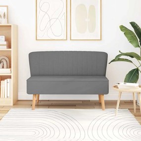 Pohovka textil 117 x 55,5 x 77 cm světle šedá 244070