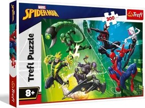 TREFL Puzzle Spiderman: V pavoučí síti / 300 dílků / 60 x 40 cm