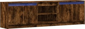TV skříňka s LED kouřový dub 180 x 34 x 50 cm kompozitní dřevo 3307916
