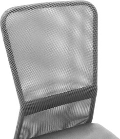 Kancelářská židle šedá 44 x 52 x 100 cm síťovina textil 289515