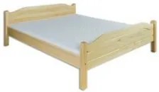 Dřevěná masivní postel 140x200 cm DN101 borovice masiv-přirodní