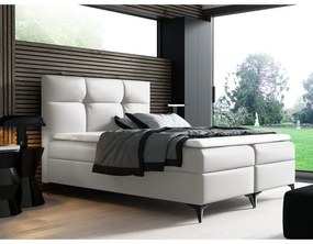 Kontinentální postel Durian, Rozměr postele: 180x200, Barva:: ekokůže Soft 011 (černá)