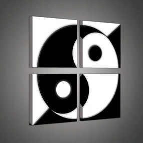 Obraz 50x50 Yin Yang rovnováha harmonie kontrast jednota abstrakce minimalismus