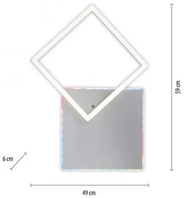 JUST LIGHT. 11327-95-LED RGBW Stmívatelné stropní svítidlo RENDA LED/31W/230V+DO