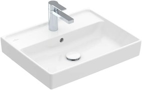 VILLEROY & BOCH Villeroy &amp; Boch COLLARO - Umyvadlo 550x440x160 mm, s přepadem, bílá Alpin 4A335501