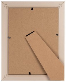 Bílý fotorámeček s reliéfem Hartje S – na fotografii o průměru 10x15 cm