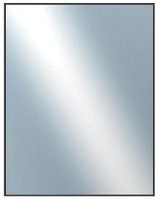 DANTIK - Zarámované zrcadlo - rozměr s rámem cca 70x90 cm z lišty Hliník černá | P22-021 (7022021)