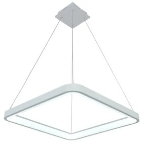 Brilagi - LED Stmív. lustr na lanku FALCON SLIM LED/50W/230V 50x50 cm bílá + DO