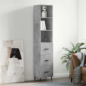 vidaXL Skříň highboard 34,5 x 34 x 180 cm kompozitní dřevo [3189721] Barva: kouřový dub