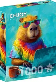 ENJOY Puzzle Cool kapybara / 1000 dílků / od 14 let