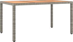 5dílný zahradní bistro set s poduškami šedý polyratan 3277159