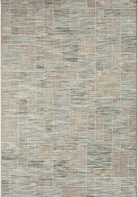 Kusový koberec Terazza 21107-740 Ivory Silver / Taupe – na von aj na doma, 120x170, hnedá, chodba / predsieň, Spoltex