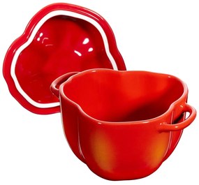 Staub Cocotte keramická zapékací miska ve tvaru papriky 12 cm/0,47 l, oranžovo-červená, 40500-325