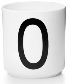 Porcelánový hrnek s písmenem O, bílá Design Letters