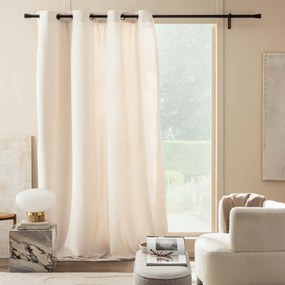 Záclona na průvlecích WINONA NATUREL, 140 x 260 cm, efekt buclé