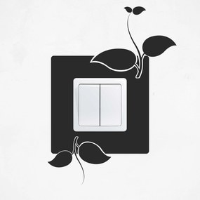 Samolepka na vypínač - Rostoucí květina - PopyDesign