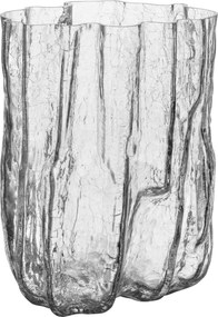 Váza Crackle křišťálová 27 cm průhledná