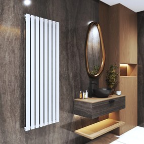 Gamma Vertical, topné těleso 600x1600 mm, 1036 W, bílá matná, GMA-VERT-16060-WH