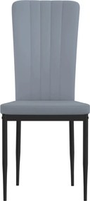 vidaXL Jídelní židle 2 ks samet [326093] Barva: světle šedá