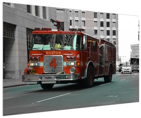 Obraz hasičského auta (120x80 cm)