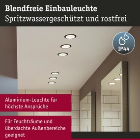 Paulmann 93406 LED Cole, set bodovek v bílo-zlaté úpravě, 3x6,5W LED 2700K tříkrokové stmívání, prům. 8,8cm, IP44
