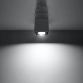 Sollux Lighting Stropní lampa QUAD 1 antracitová