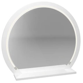 MAXIVA Zrcadlo - SECCO 07, 49 x 59 cm, bílá, LED osvětlení