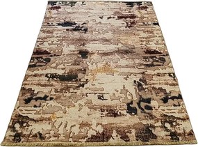 HU Hnědý skvrnitý koberec Banco 218 Rozměr: 60x110 cm
