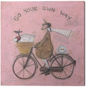 Obraz na plátně Sam Toft - Go Your Own Way, (30 x 30 cm)